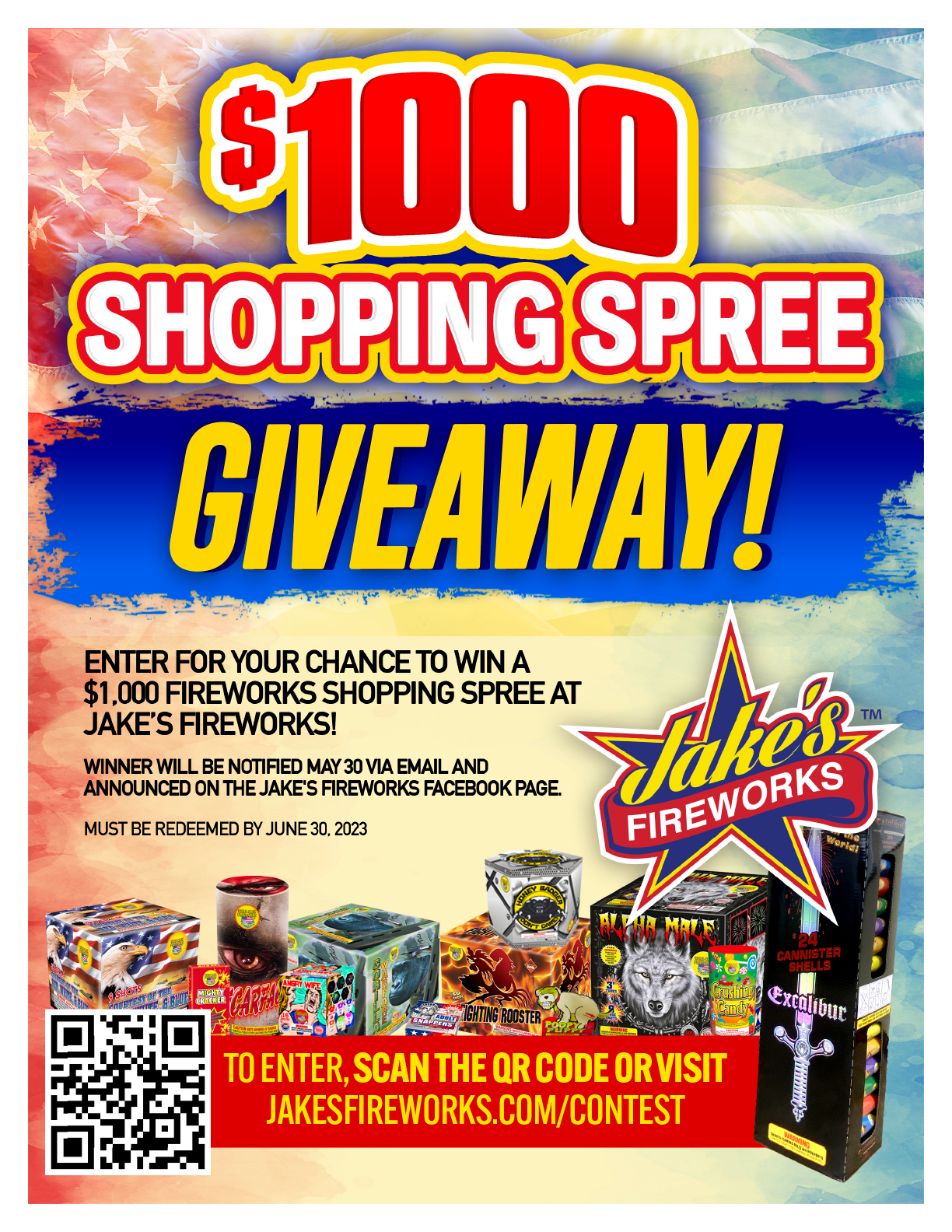 $1000 Fireworks Shopping Spree Drawing - Enter Today