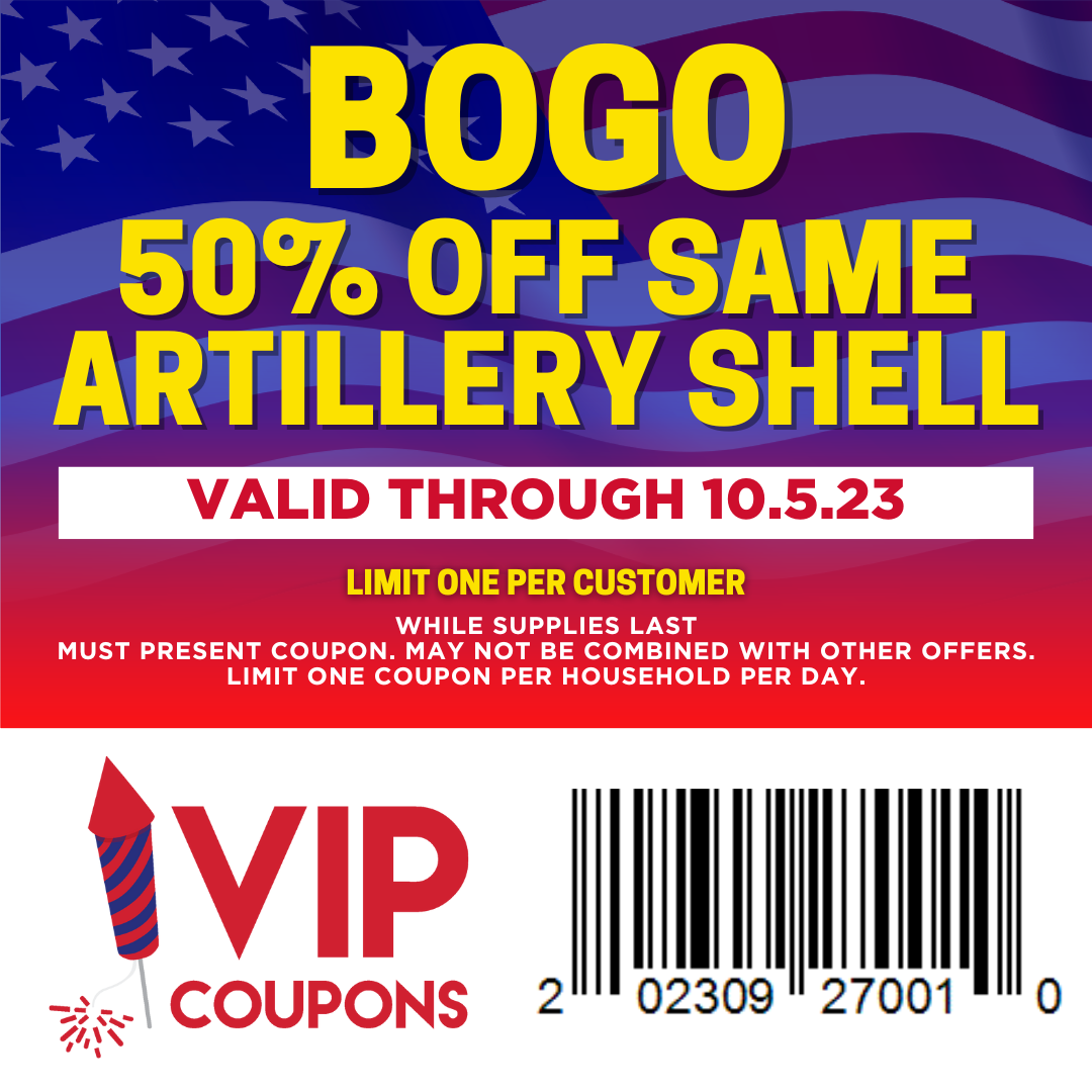 BOGO 50% Off Same Artillery Shell Special Offer