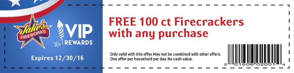 FREE Firecrackers Through Friday!!!