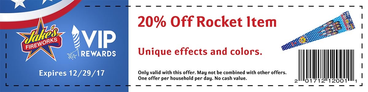 Rocket Time! 20% Off Rocket Item Coupon
