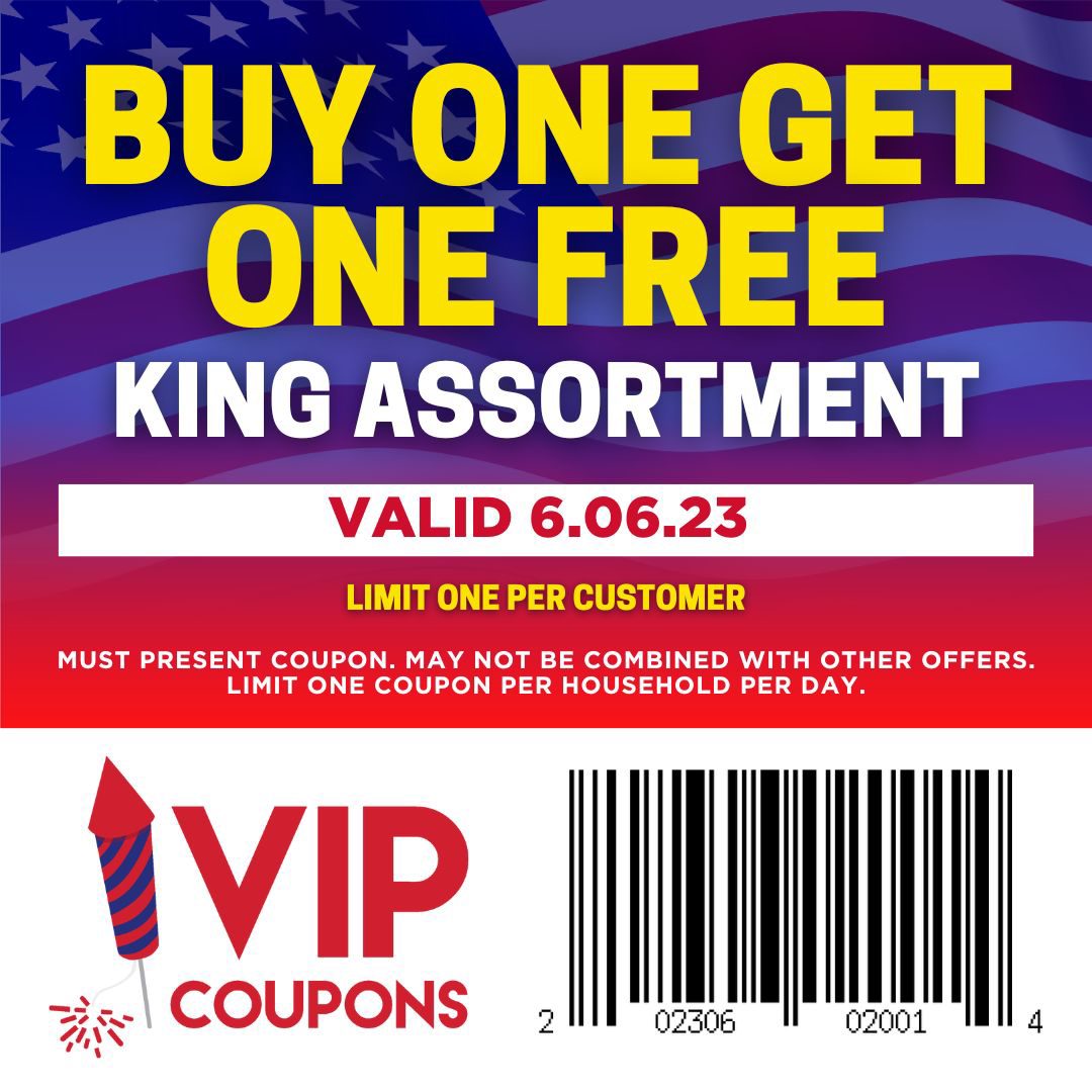 FLASH SALE! 1 Day Only Buy 1 Get 1 FREE King Assortment - Open 11am-7pm