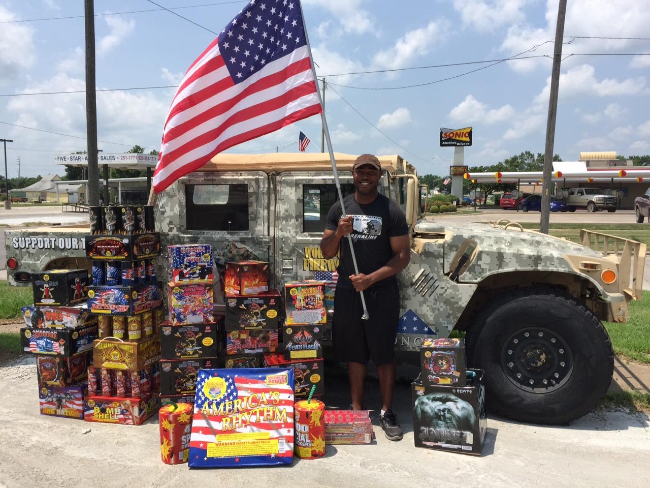 Folds Of Honor Hummer Tour and Firework Sale